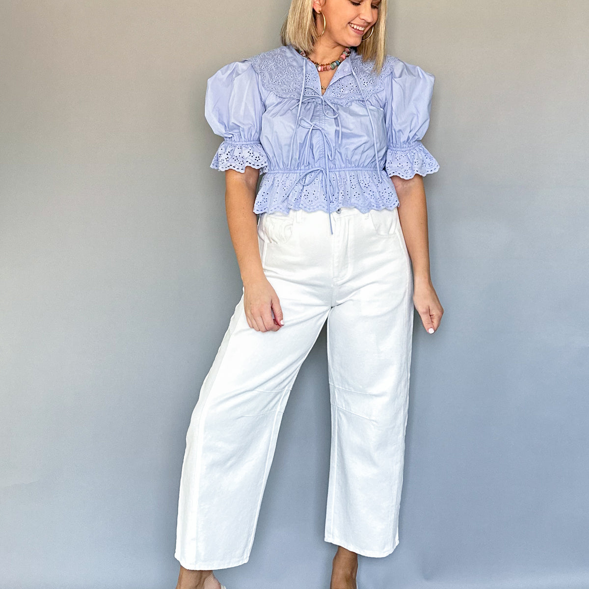 Emi Blouse | Periwinkle – Goldie Vines